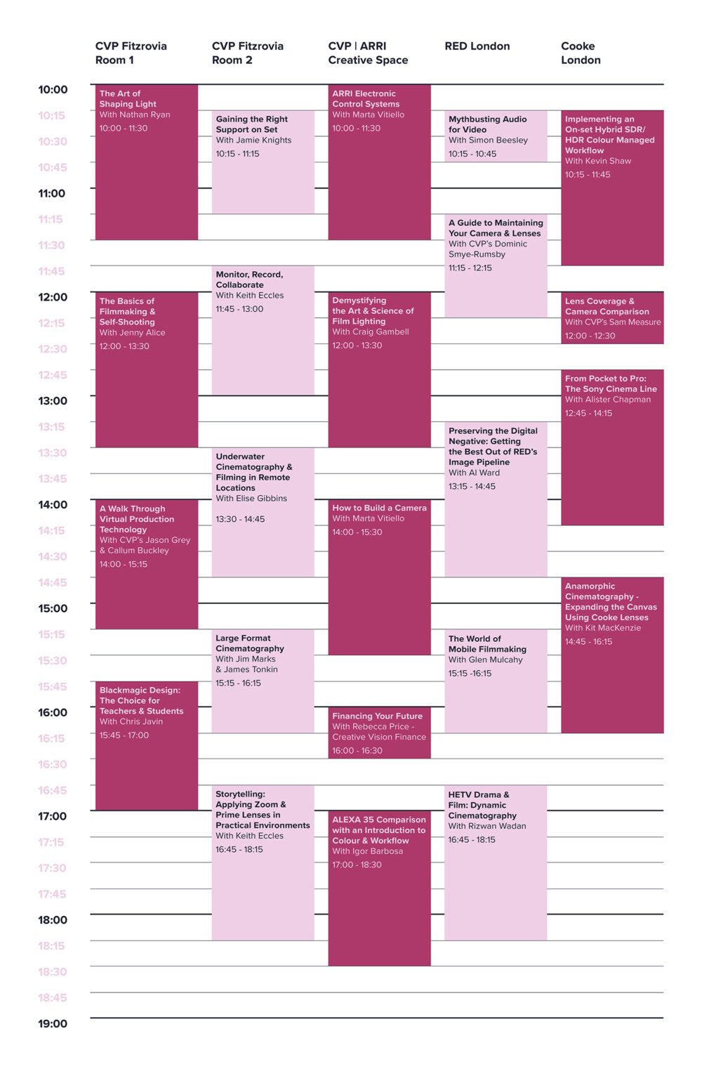 CVP Education Festival comes to Cooke London - Cooke Optics